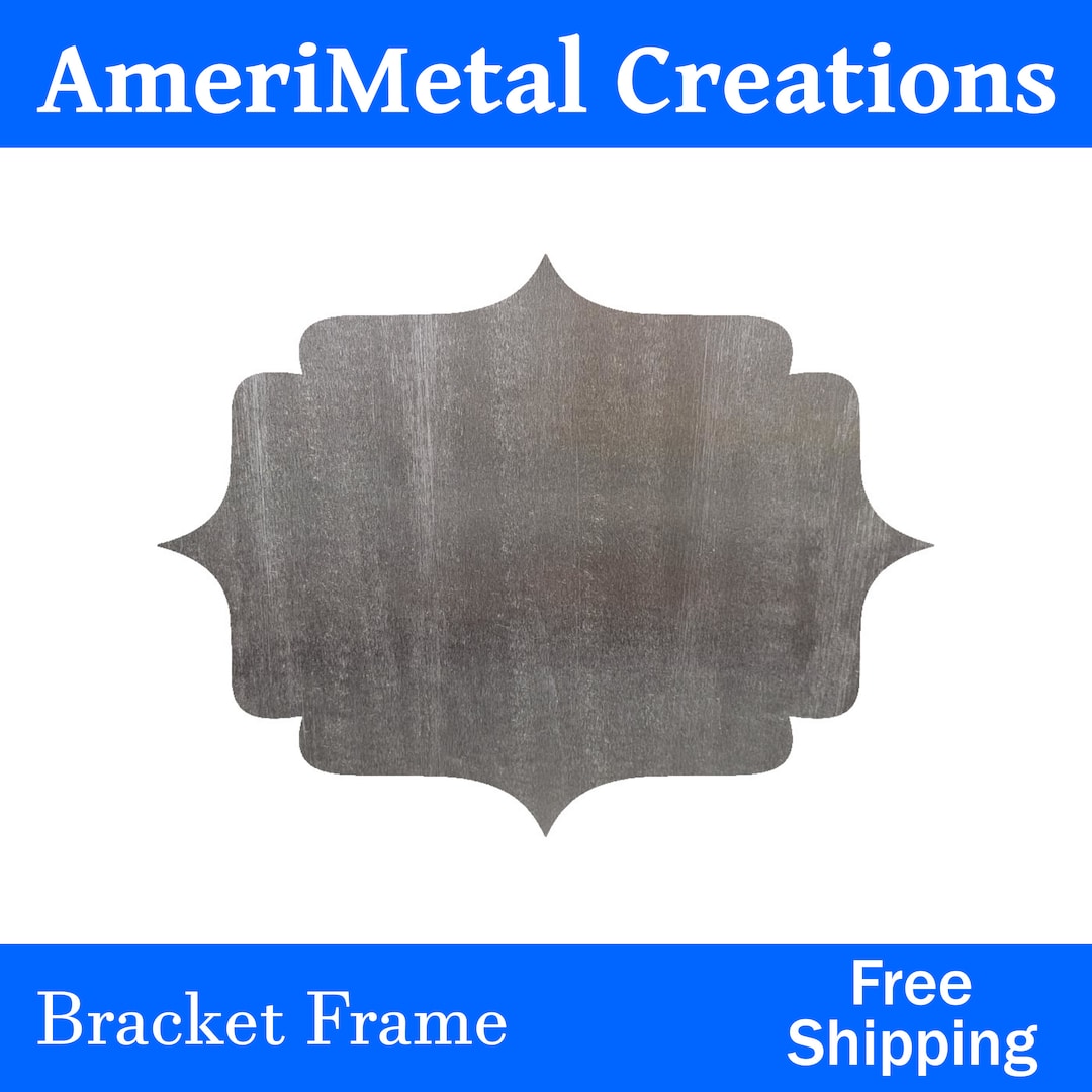 Bracket Frame Metal Cutout Shape, Wall Art Decoration for Home ...