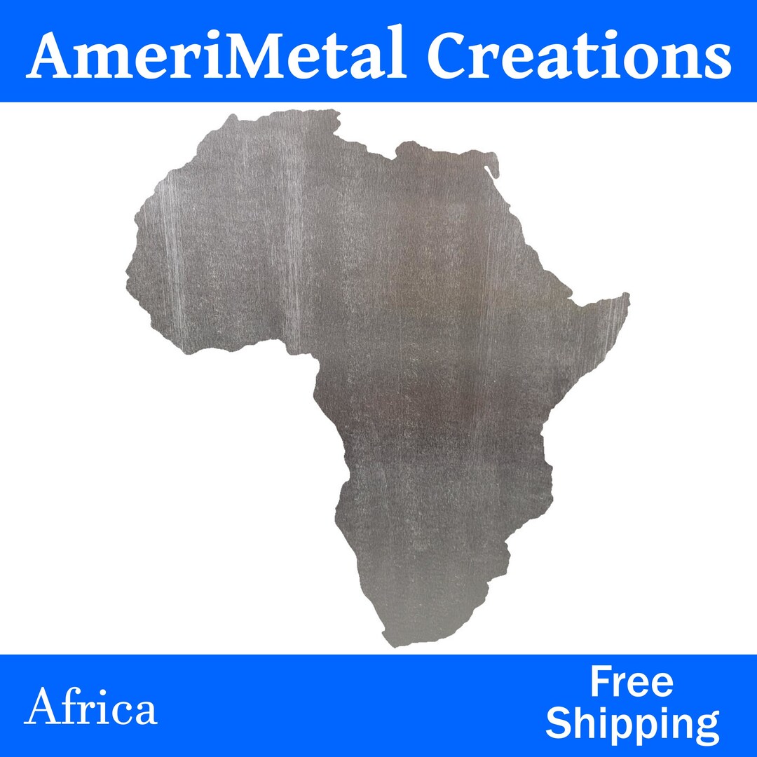 Africa Metal Cutout Shape, Wall Art Decoration for Home, Farmhouse ...