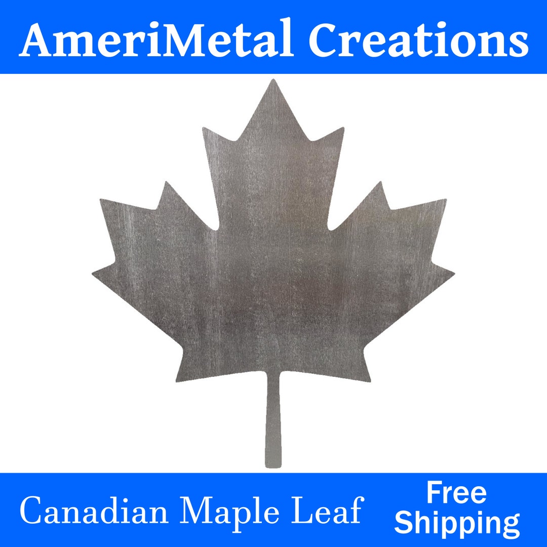 Canadian Maple Leaf Metal Cutout Shape, Wall Art Decoration for Home ...