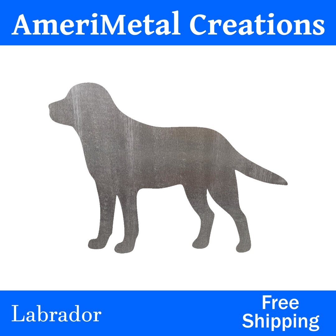 Labrador Metal Cutout Shape, Wall Art Decoration for Home, Farmhouse ...