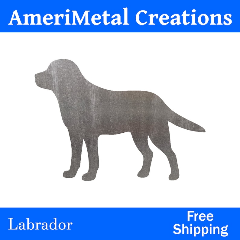Labrador Metal Cutout Shape, Wall Art Decoration for Home, Farmhouse ...
