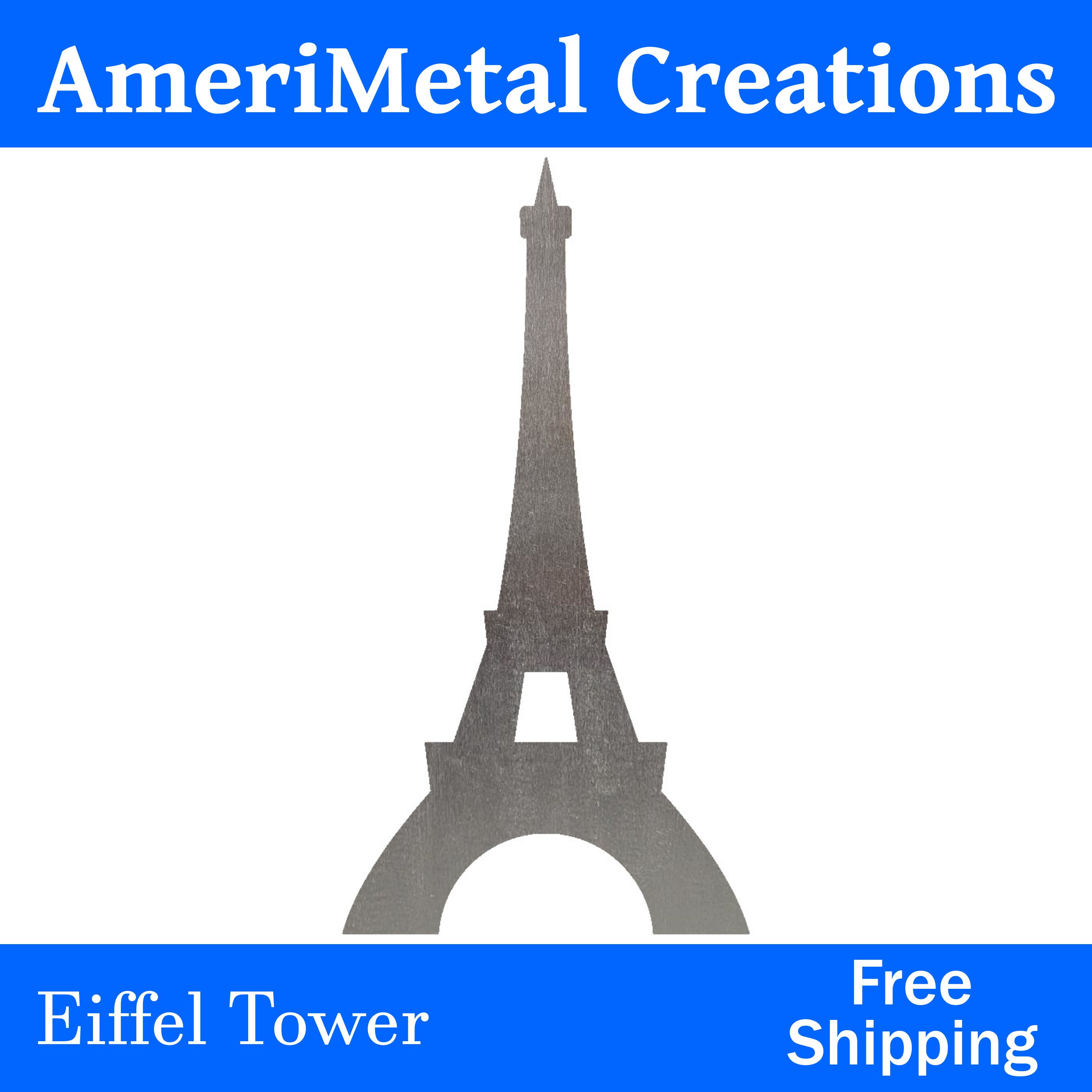 Eiffel Tower Metal Cutout Shape, Wall Art Decoration for Home ...