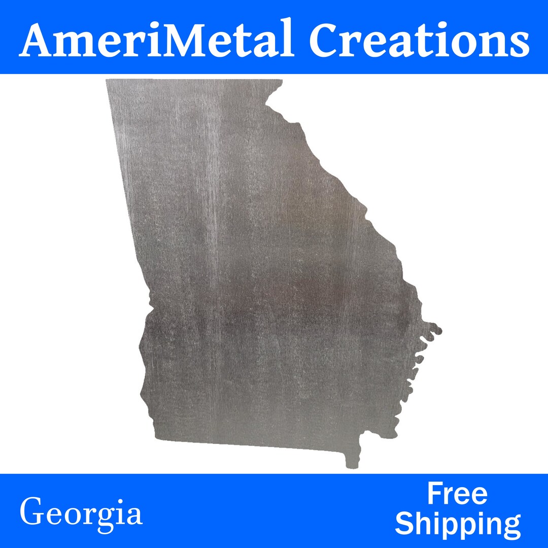Georgia Metal Cutout Shape, Wall Art Decoration for Home, Farmhouse ...
