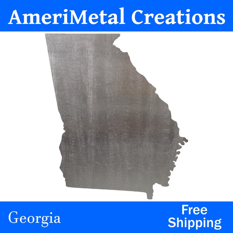 Georgia Metal Cutout Shape, Wall Art Decoration for Home, Farmhouse ...