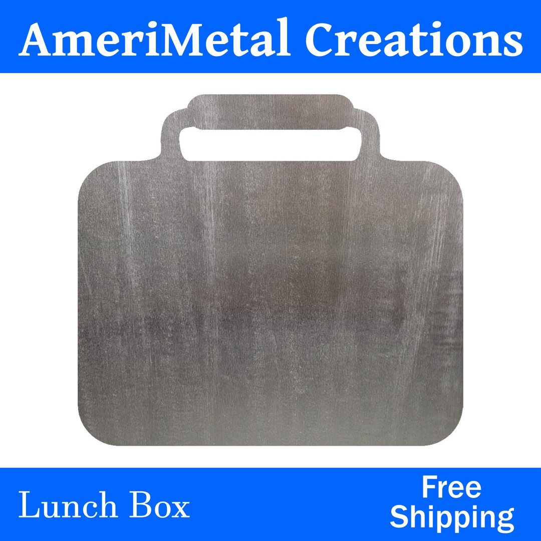 Lunch Box Metal Cutout Shape, Wall Art Decoration for Home, Farmhouse ...
