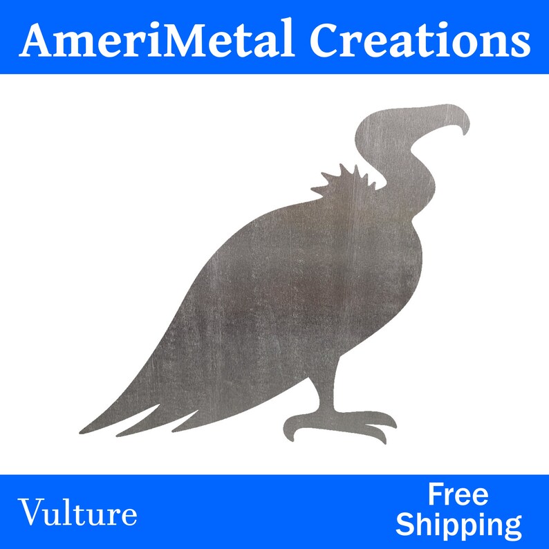 Vulture Metal Cutout Shape, Wall Art Decoration for Home, Farmhouse ...