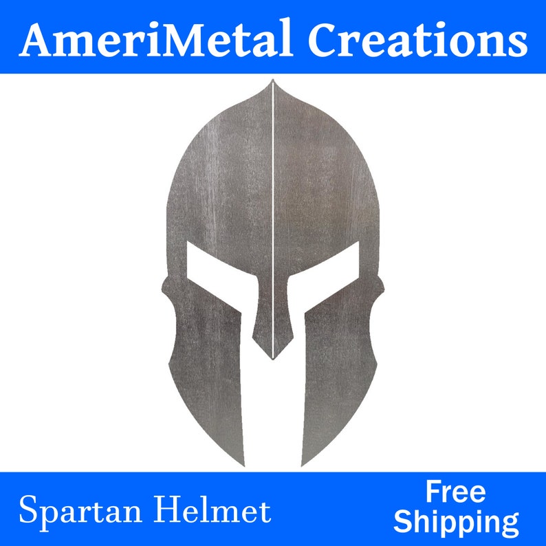 Spartan Helmet Metal Cutout Shape, Wall Art Decoration for Home ...