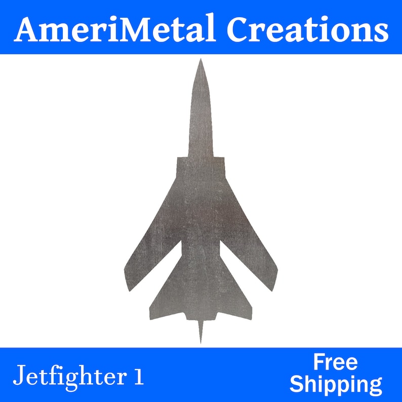 Jetfighter 1 Metal Cutout Shape, Wall Art Decoration for Home ...