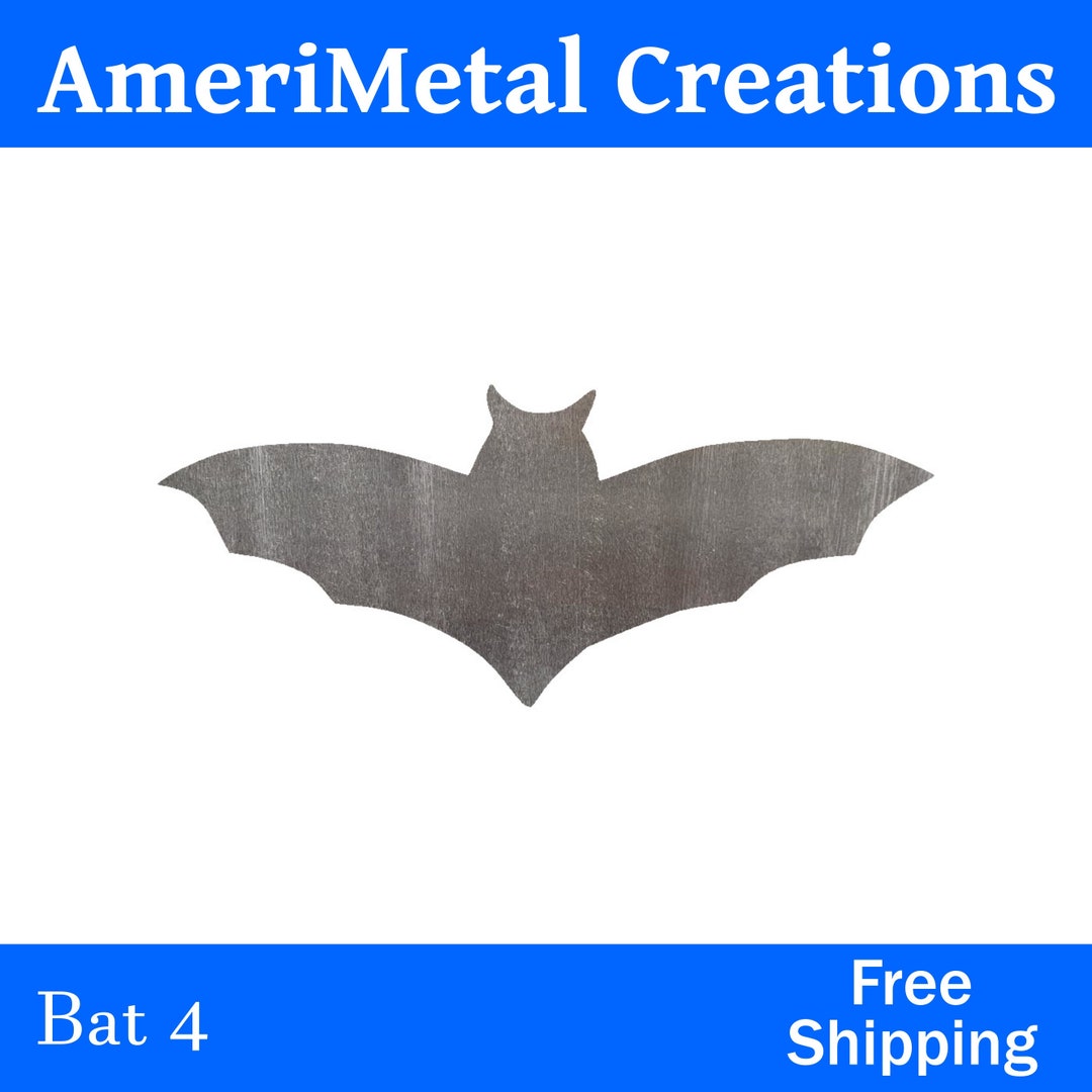 Bat 4 Metal Cutout Shape, Wall Art Decoration for Home, Farmhouse Style ...