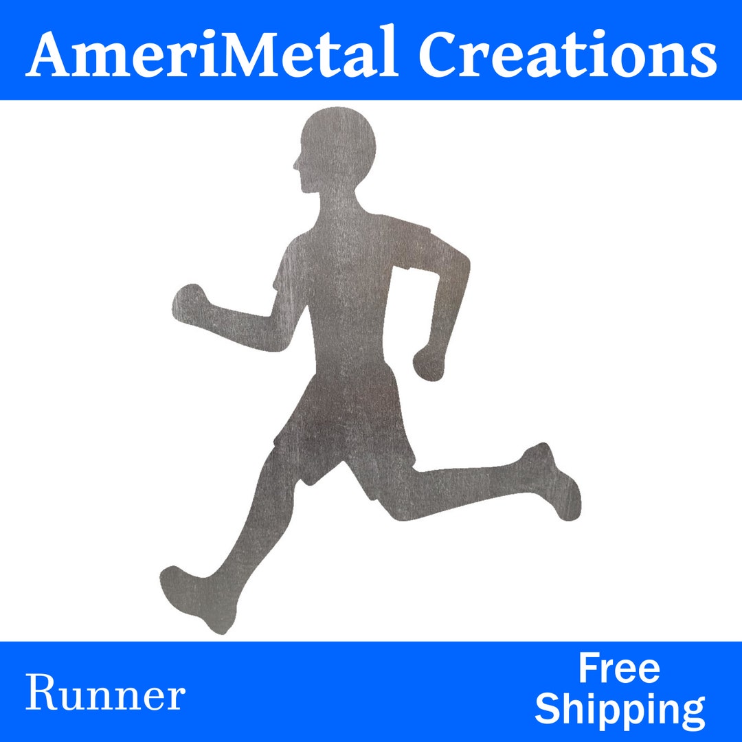 Runner Metal Cutout Shape, Wall Art Decoration for Home, Farmhouse ...