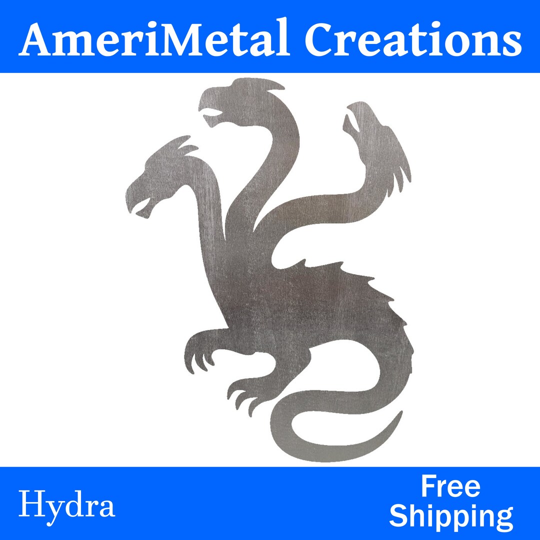 Hydra Metal Cutout Shape, Wall Art Decoration for Home, Farmhouse Style ...