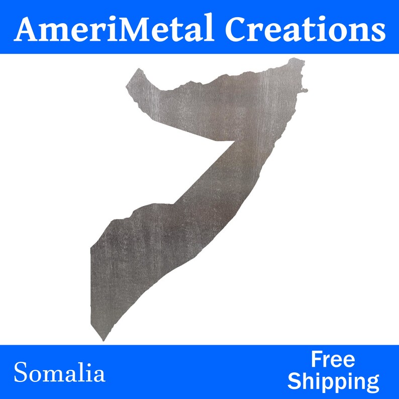 Somalia Metal Cutout Shape, Wall Art Decoration for Home, Farmhouse ...
