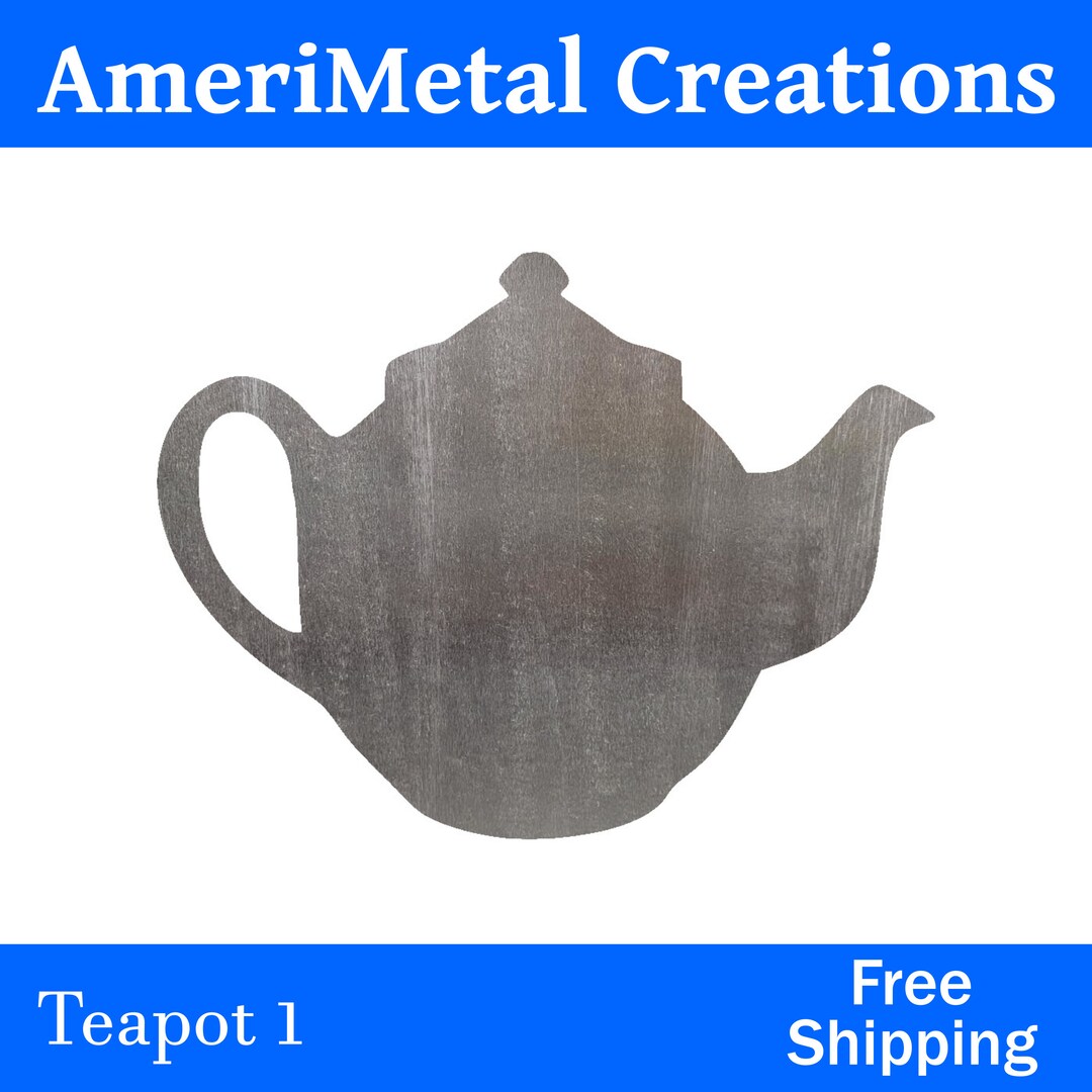 Teacup Metal Cutout Shape, Wall Art Decoration for Home, Farmhouse ...