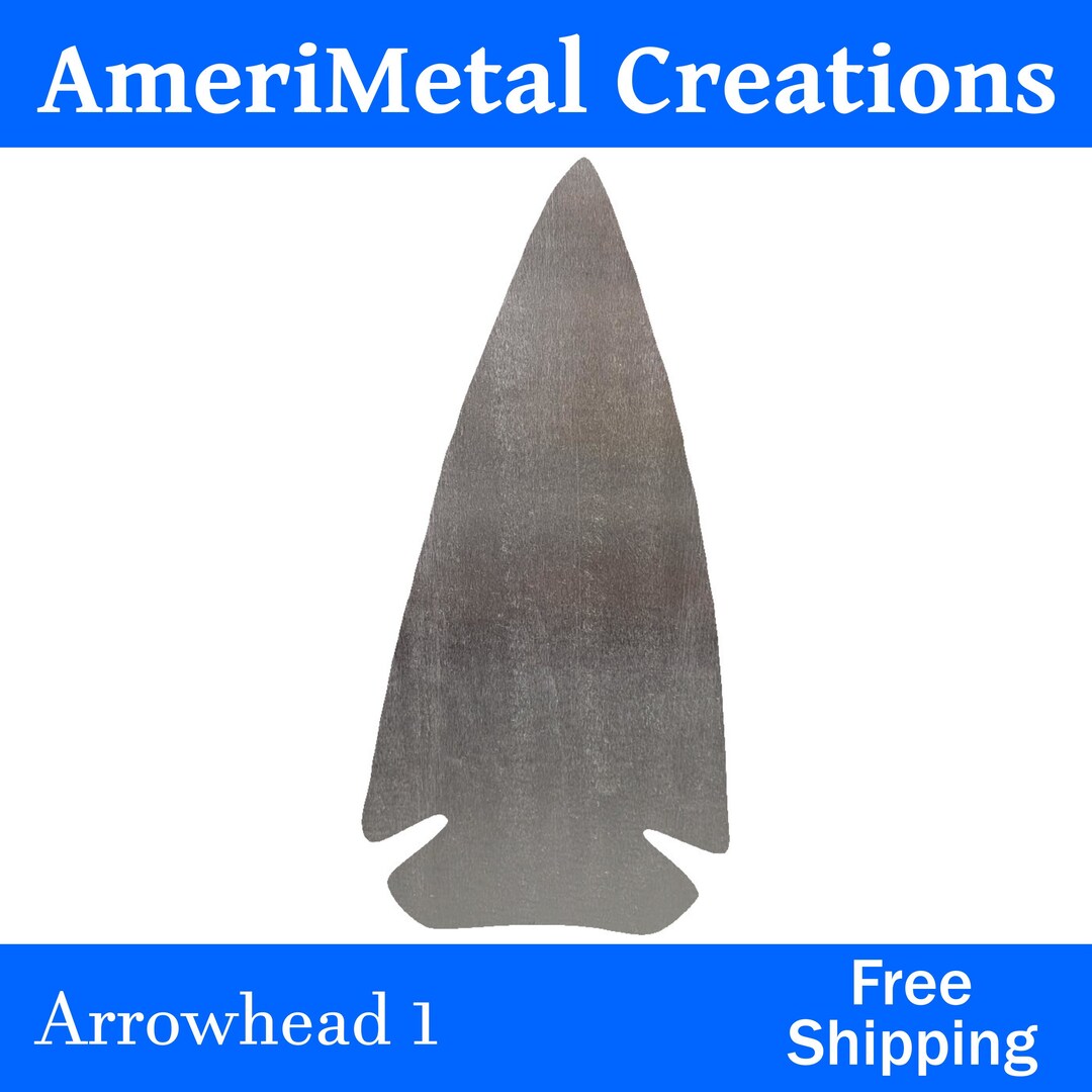 Arrowhead 1 Metal Cutout Shape, Wall Art Decoration for Home, Farmhouse ...