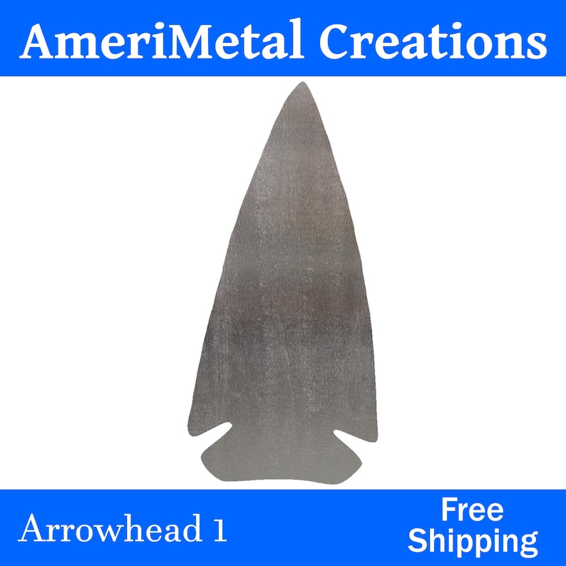 Arrowhead 1 Metal Cutout Shape, Wall Art Decoration for Home, Farmhouse Style Crafting Project ...