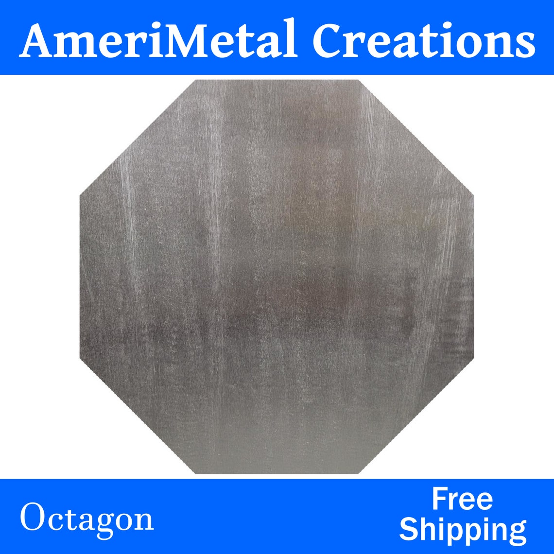 Octagon Metal Cutout Shape, Wall Art Decoration for Home, Farmhouse ...