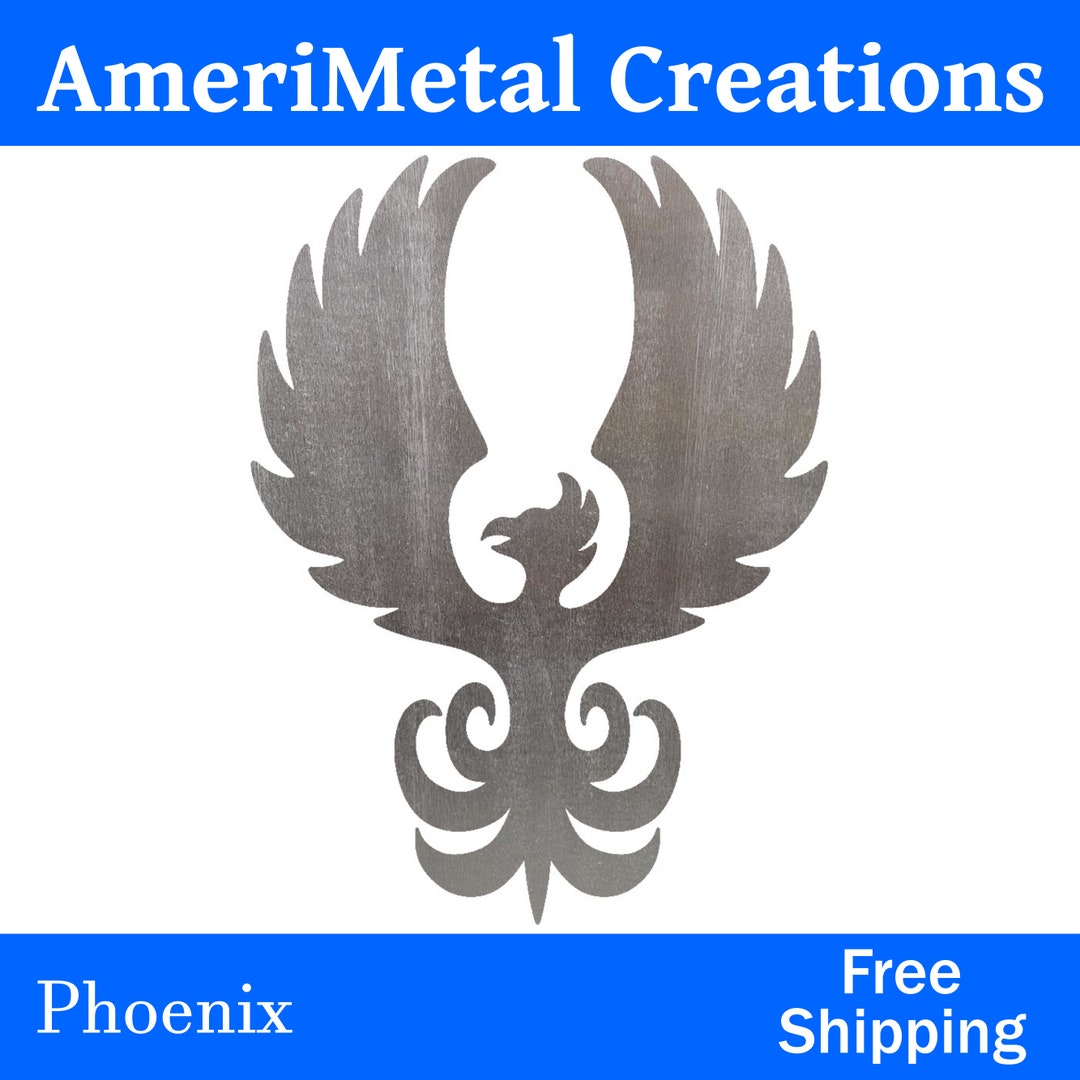 Phoenix Metal Cutout Shape, Wall Art Decoration for Home, Farmhouse ...