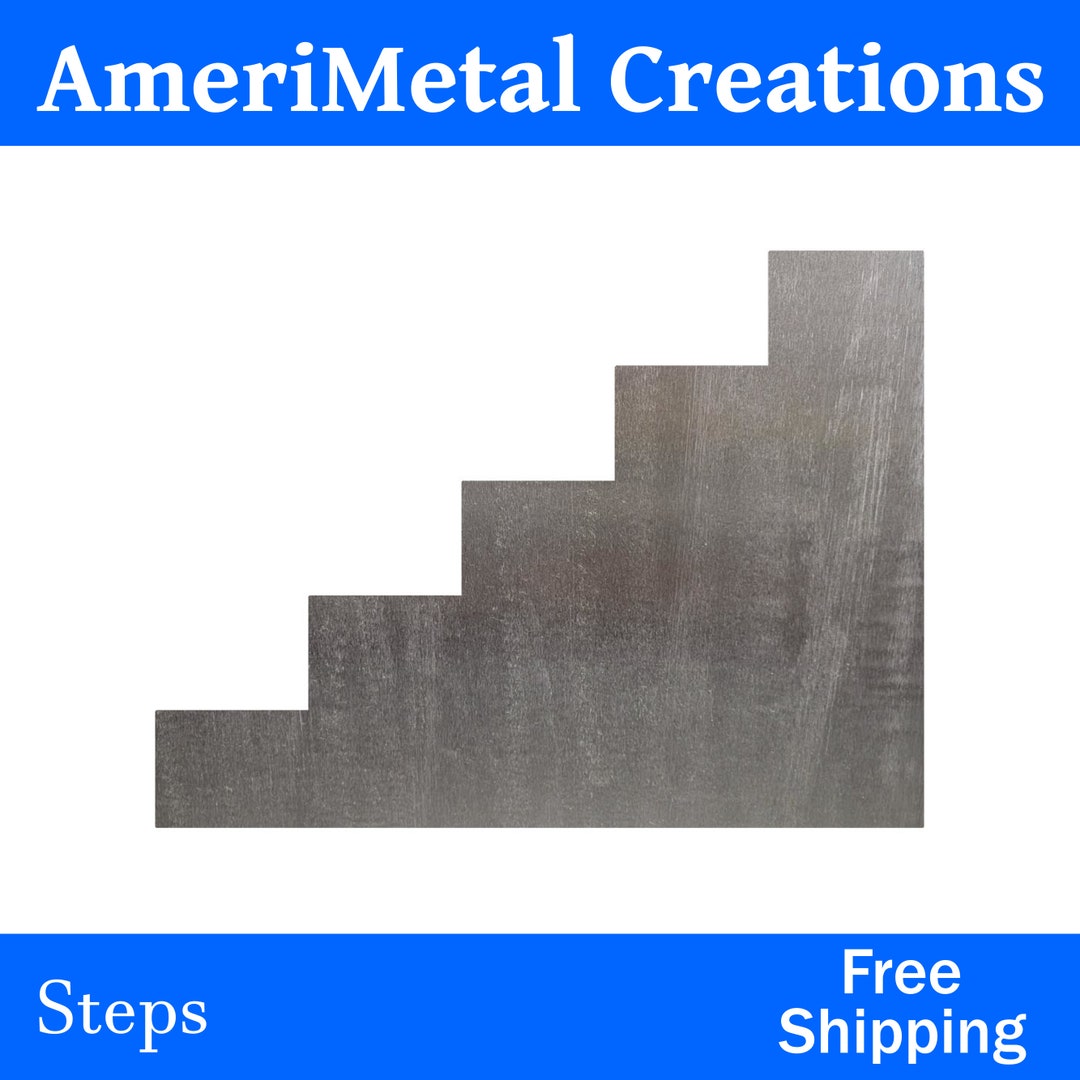 Steps Metal Cutout Shape, Wall Art Decoration for Home, Farmhouse Style ...