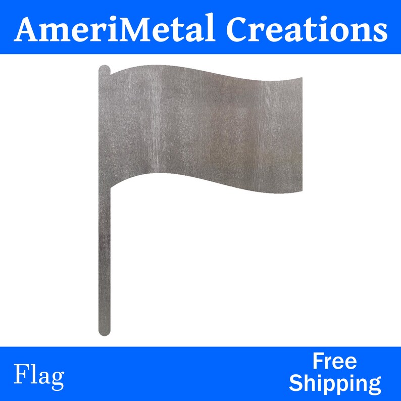 Flag Metal Cutout Shape, Wall Art Decoration for Home, Farmhouse Style ...