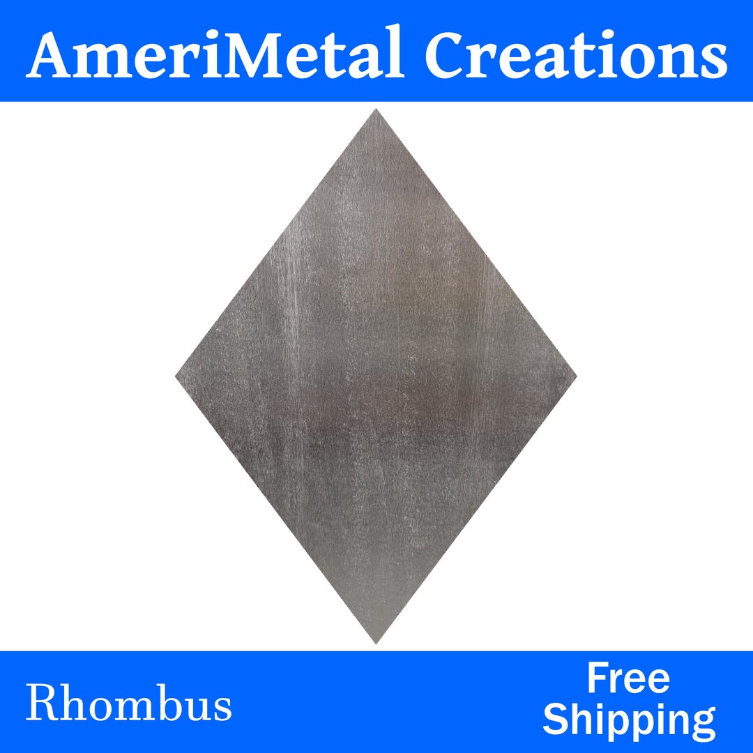 Rhombus Metal Cutout Shape, Wall Art Decoration for Home, Farmhouse ...