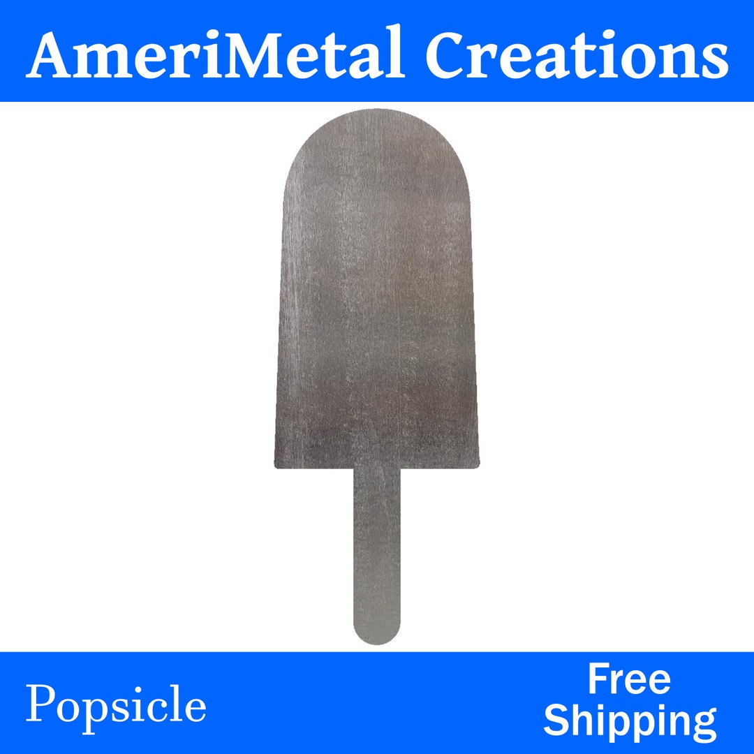 Popsicle Metal Cutout Shape, Wall Art Decoration for Home, Farmhouse ...