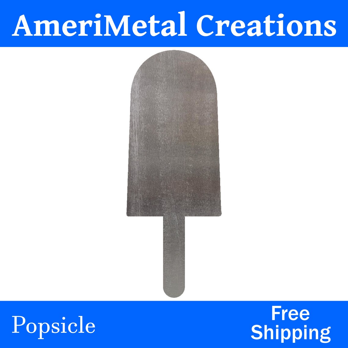 Popsicle Metal Cutout Shape, Wall Art Decoration for Home, Farmhouse ...