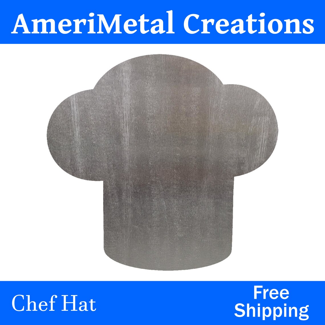 Chef Hat Metal Cutout Shape, Wall Art Decoration for Home, Farmhouse ...