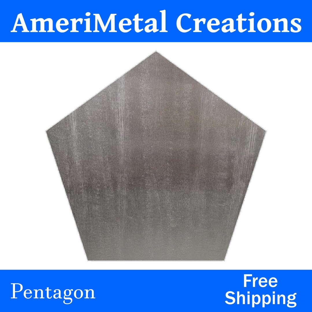 Pentagon Metal Cutout Shape, Wall Art Decoration for Home, Farmhouse ...