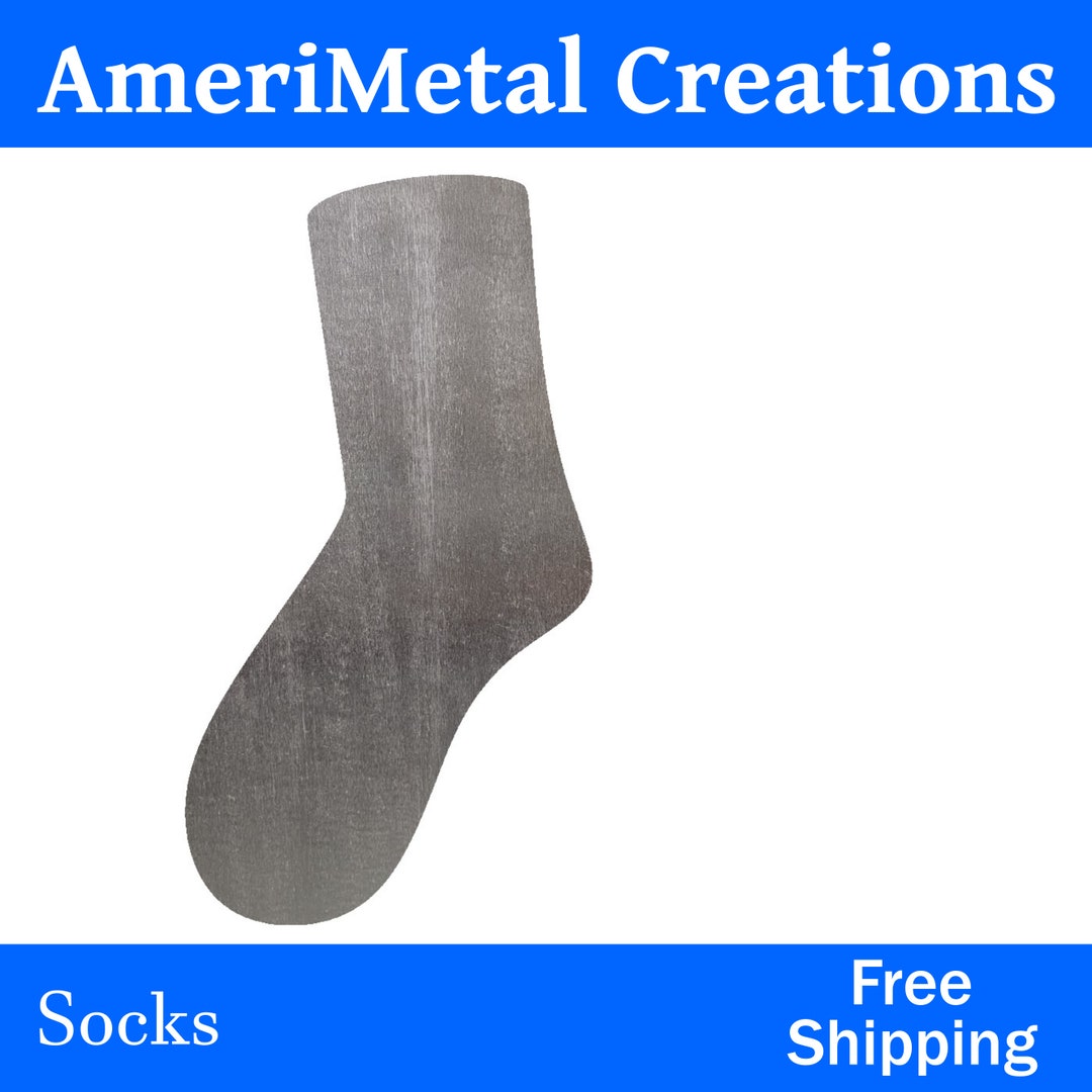 Socks Metal Cutout Shape, Wall Art Decoration for Home, Farmhouse Style ...