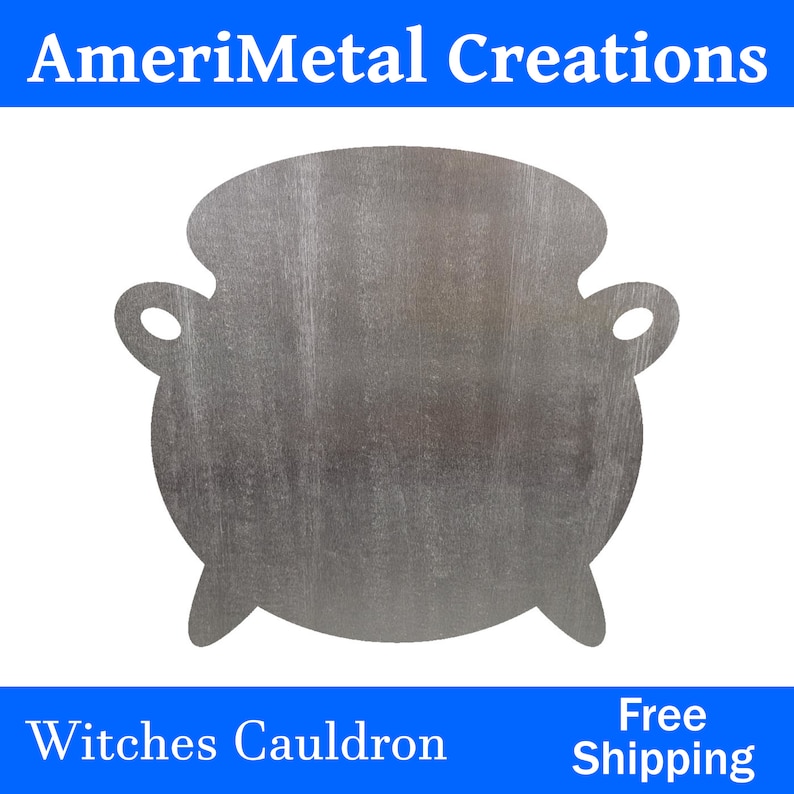 Witches Cauldron Metal Cutout Shape, Wall Art Decoration for Home ...