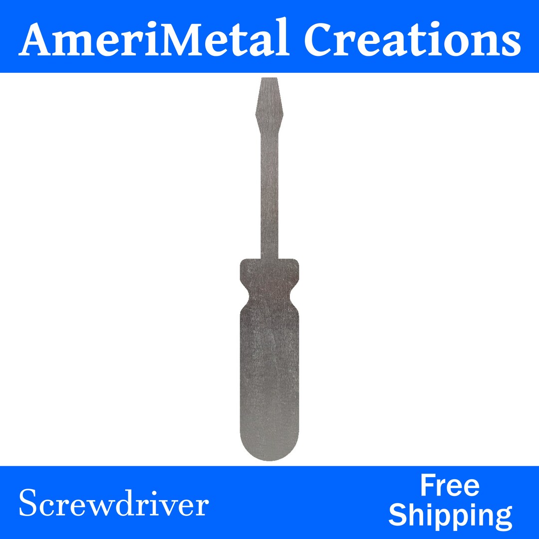 Screwdriver Metal Cutout Shape, Wall Art Decoration for Home, Farmhouse ...