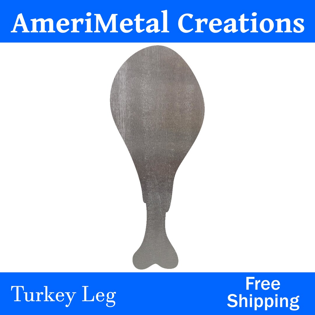 Turkey Leg Metal Cutout Shape, Wall Art Decoration for Home, Farmhouse ...