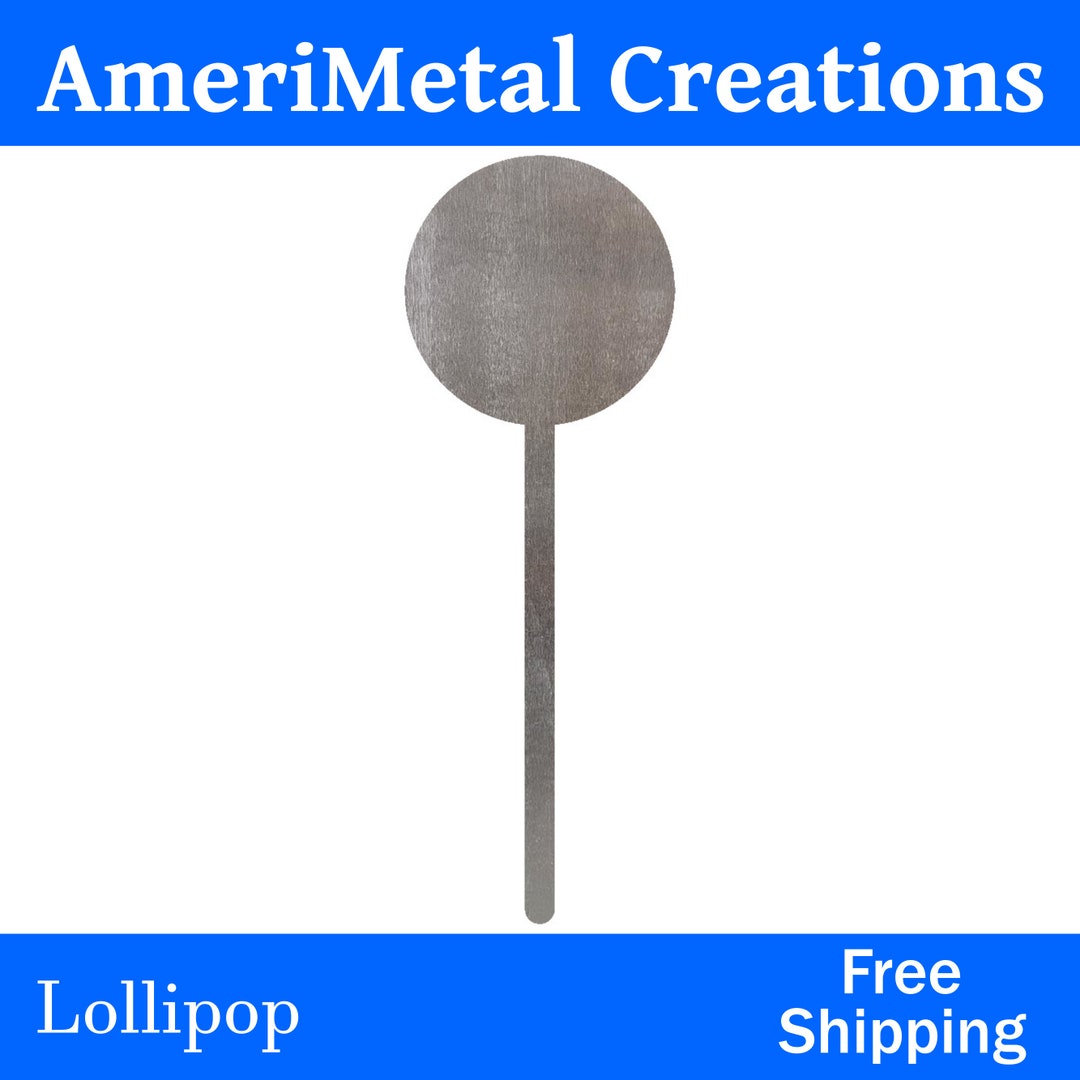 Lollipop Metal Cutout Shape, Wall Art Decoration for Home, Farmhouse ...