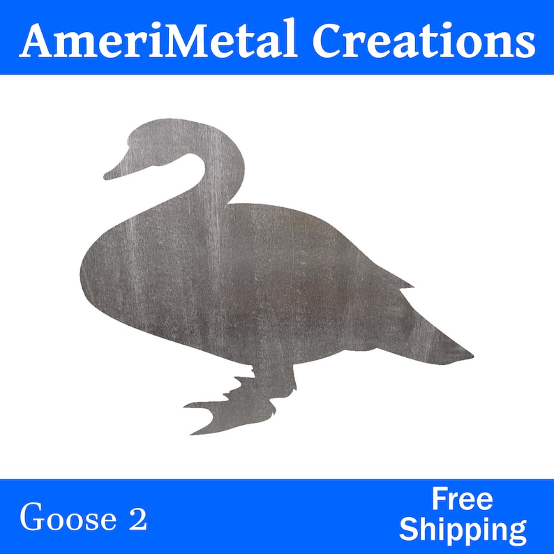 Goose 2 Metal Cutout Shape, Wall Art Decoration for Home, Farmhouse ...