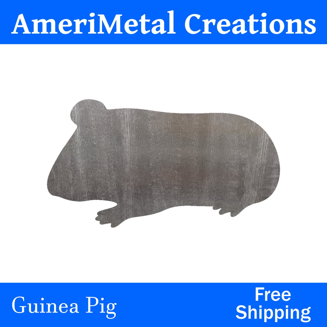 Guinea Pig Metal Cutout Shape, Wall Art Decoration for Home, Farmhouse ...