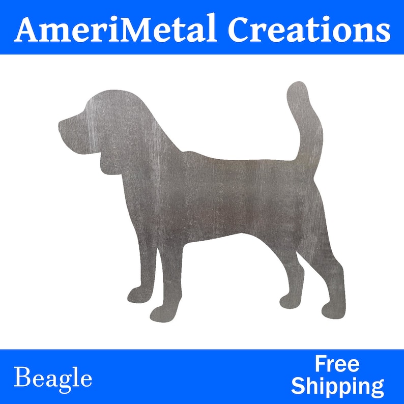 Beagle Metal Cutout Shape, Wall Art Decoration for Home, Farmhouse ...