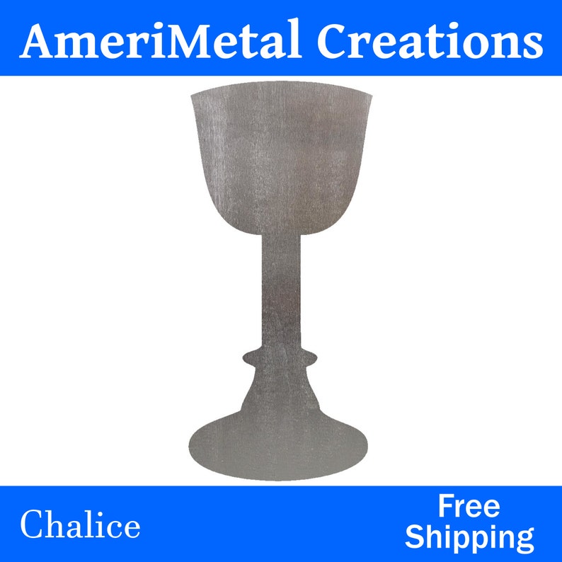Chalice Metal Cutout Shape, Wall Art Decoration for Home, Farmhouse ...