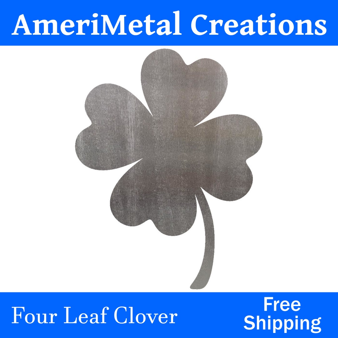 Four Leaf Clover Metal Cutout Shape, Wall Art Decoration for Home ...