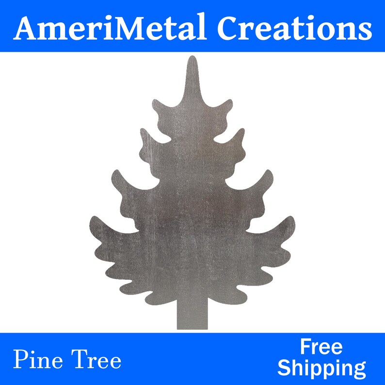 Pine Tree Metal Cutout Shape, Wall Art Decoration for Home, Farmhouse ...