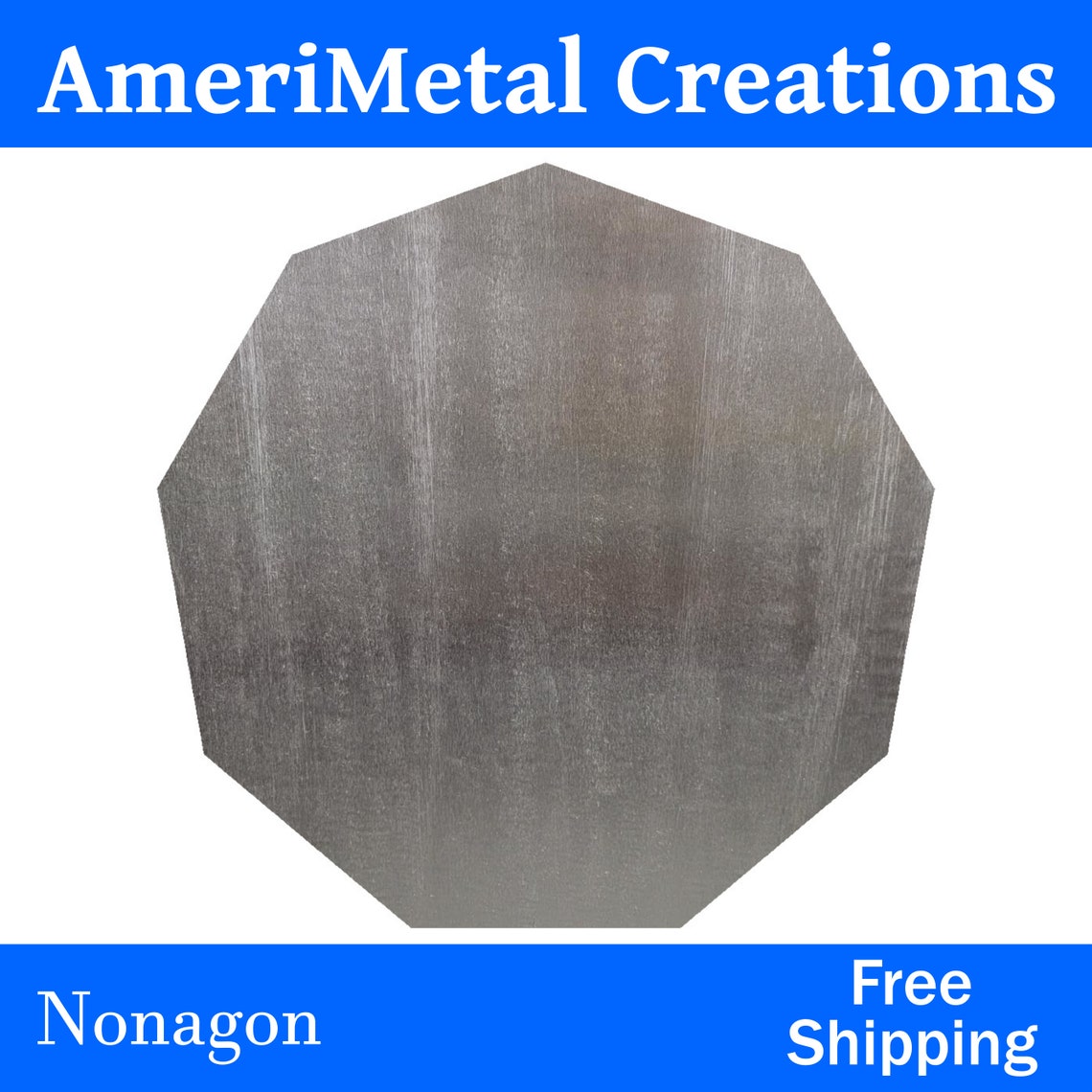 Nonagon Metal Cutout Shape, Wall Art Decoration for Home, Farmhouse ...