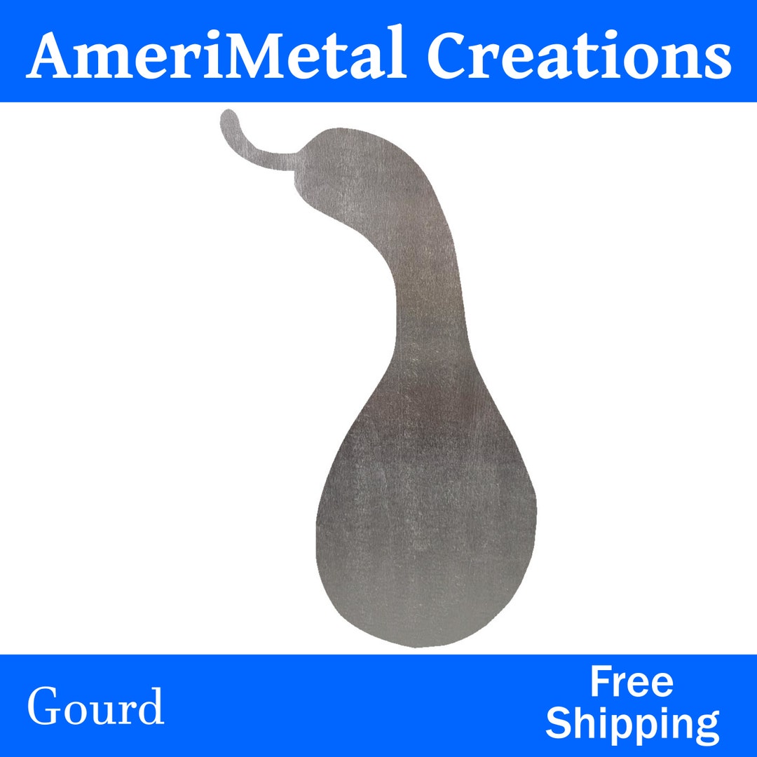 Gourd Metal Cutout Shape, Wall Art Decoration for Home, Farmhouse Style ...