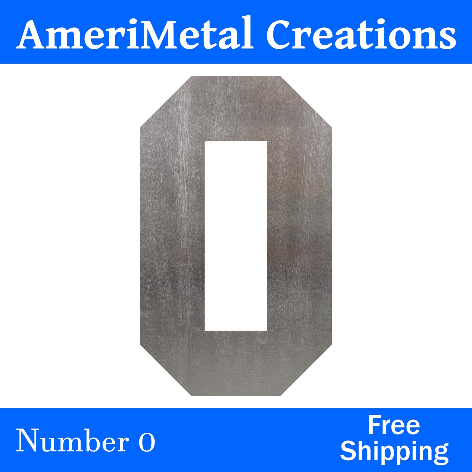 Number 0 Metal Cutout Shape, Wall Art Decoration for Home, Farmhouse ...