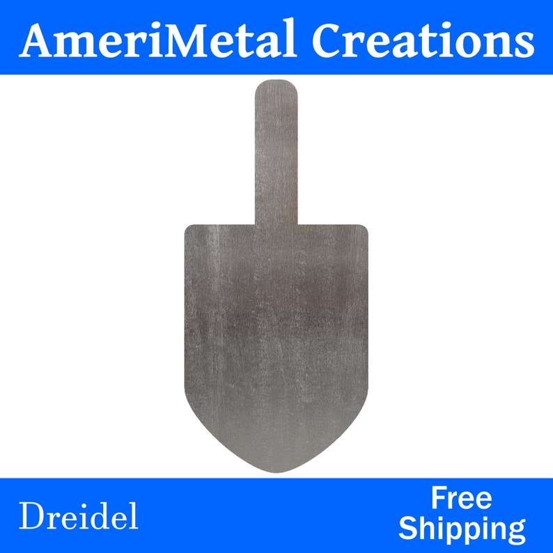 Dreidel Metal Cutout Shape, Wall Art Decoration for Home, Farmhouse ...