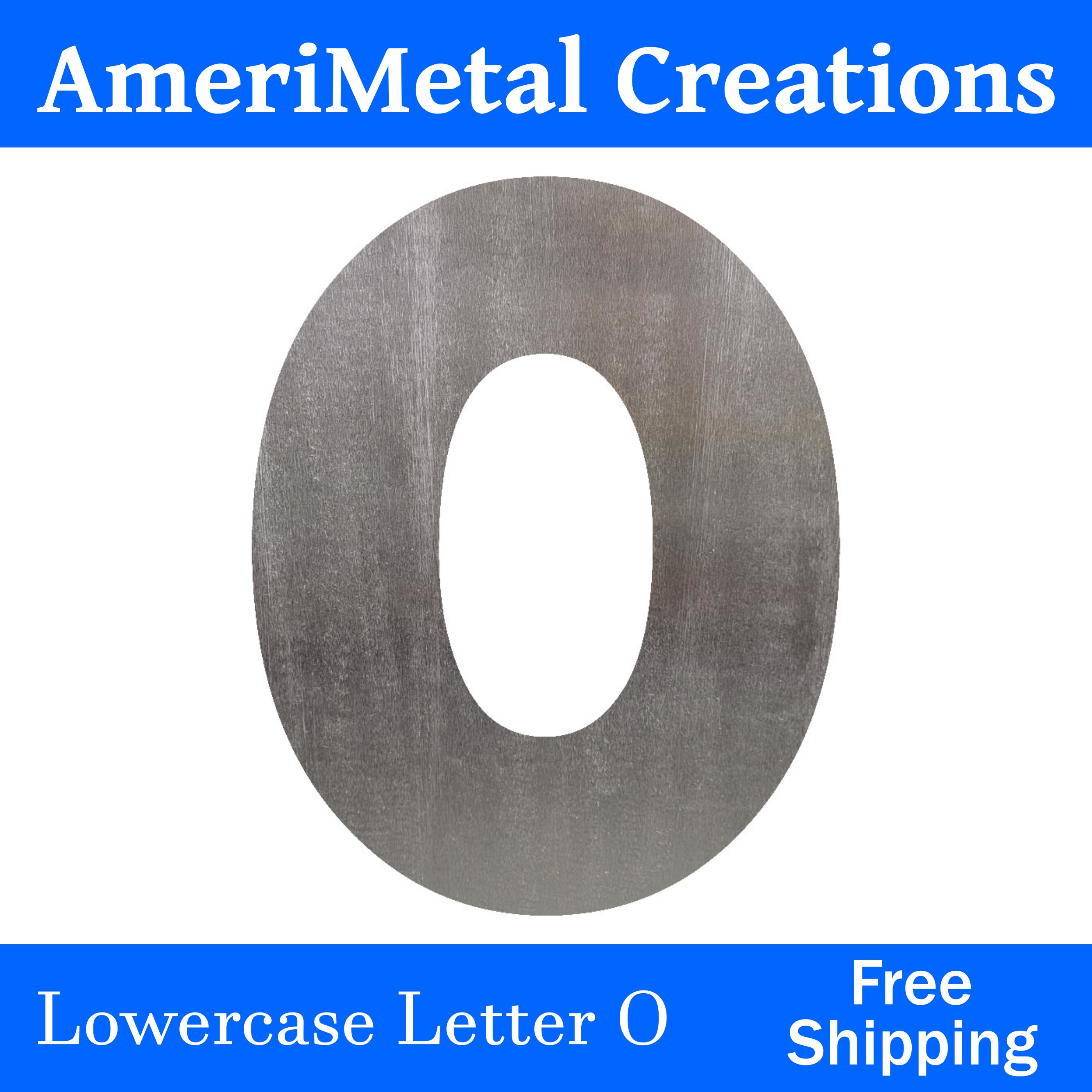 Lowercase Letter O Metal Cutout Shape, Wall Art Decoration for Home ...