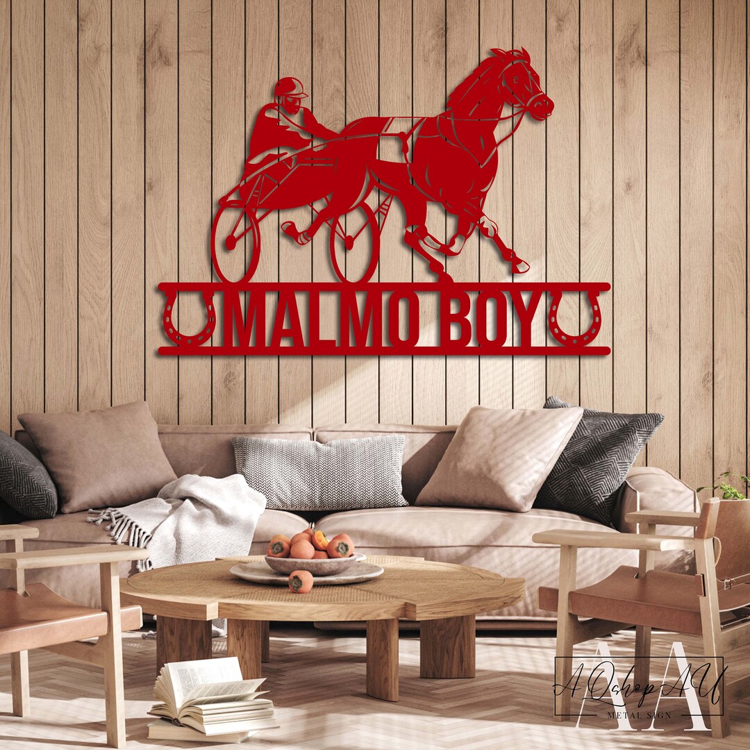 Harness Racing Metal Sign, Custom Harness Racing Metal Sign, Equestrian ...