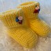 Handmade Knitted Lemon Color (yellow) Baby Booties. Custom Orders Are ...
