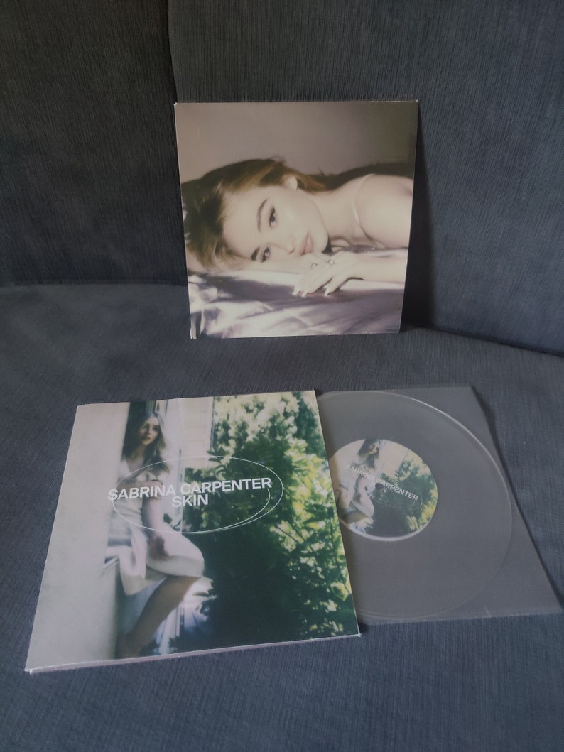 Sabrina Carpenter Honeymoon Fades & Skin Double Sided Clear 7 Hand Cut ...