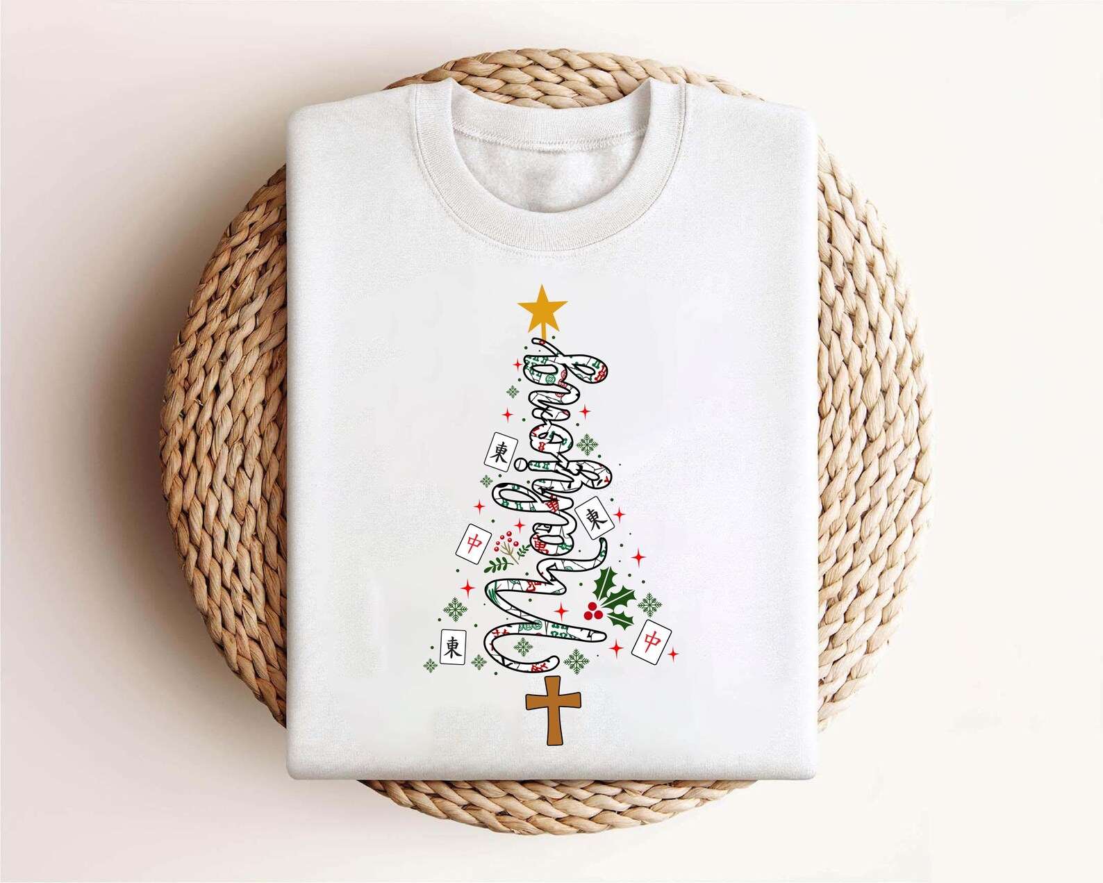Mahjong Christmas Tree SVG | Faith Holiday Mahjong PNG for Cricut ...