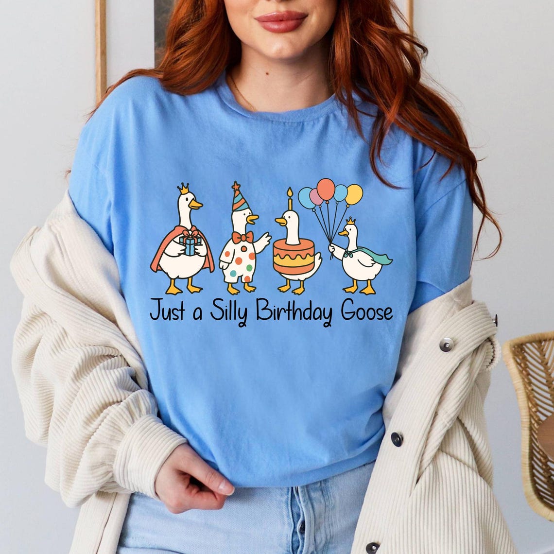 Just a Silly Birthday Goose SVG PNG | Funny Birthday Gift ( Digital ...