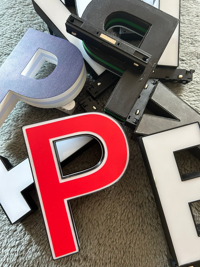 LED Letter Rail System, Individual Sign, Individual Track Letters ...